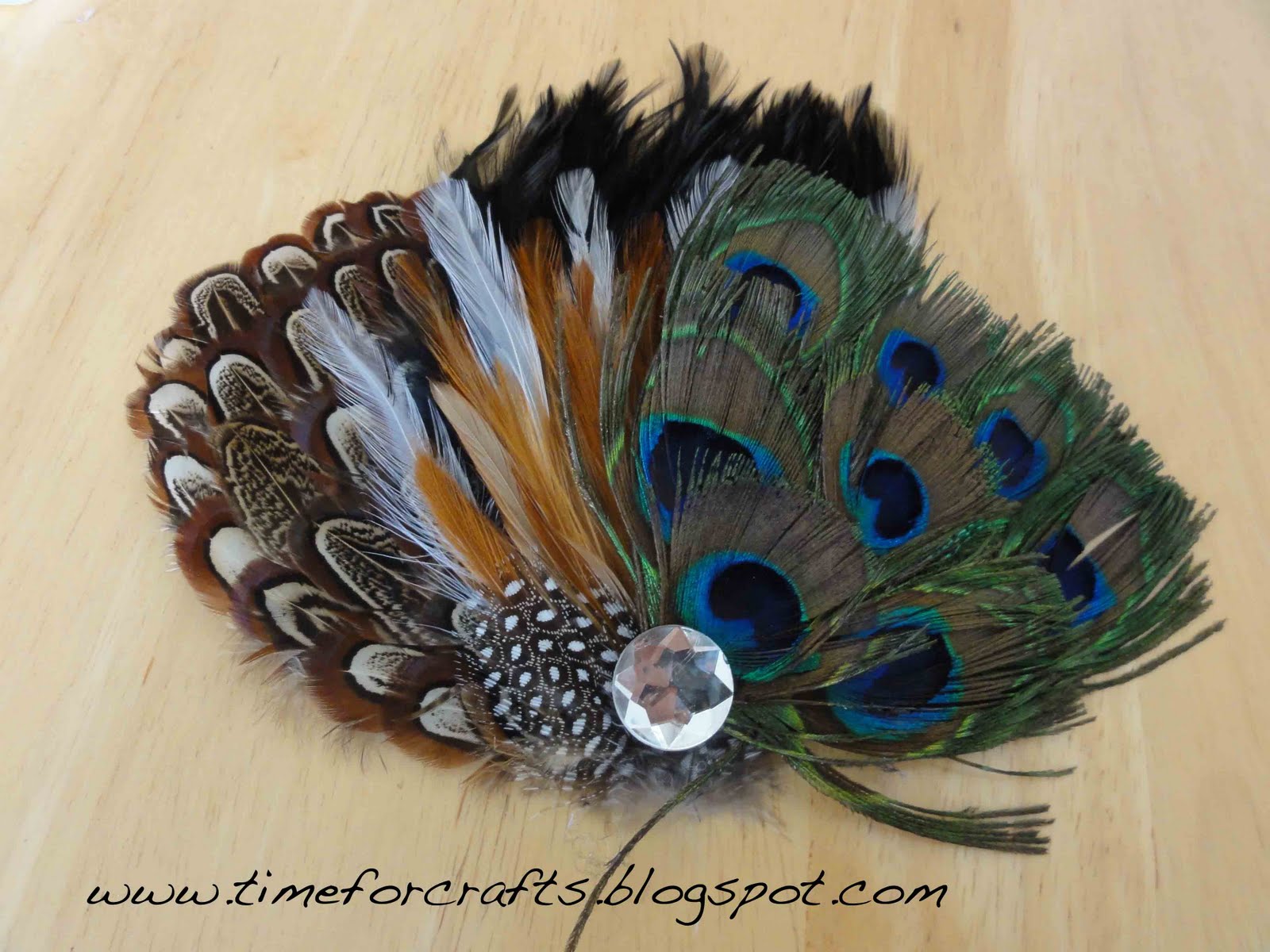 Time For Crafts: Peacock Feather Headband