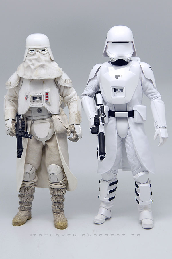toyhaven: Comparison pictures of Hot Toys 1:6 First Order Snowtrooper ...