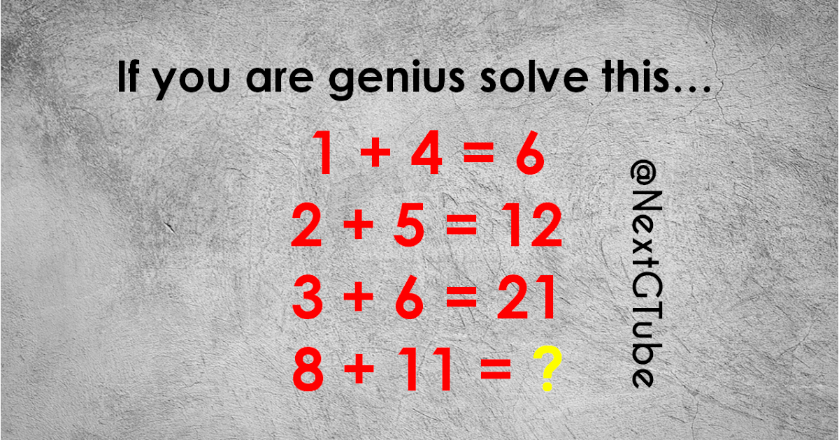 If you are genius solve this…Puzzle