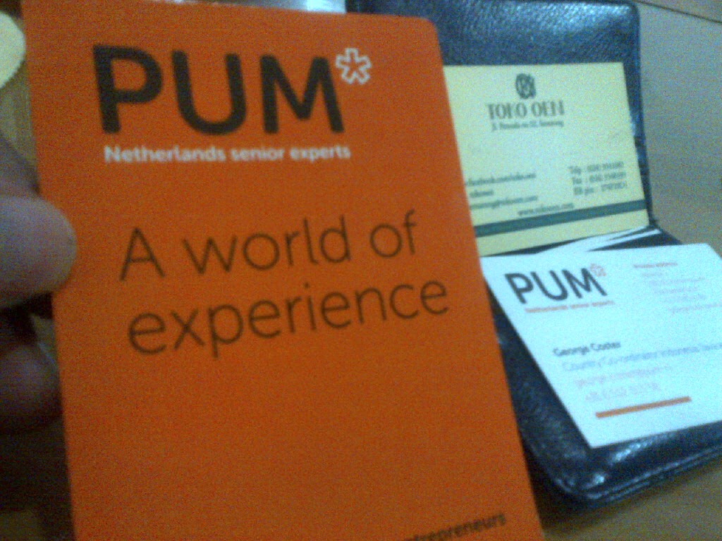 PUM (Netherlands Senior Experts) dan kesanggupannya membina UMKM Jawa ...