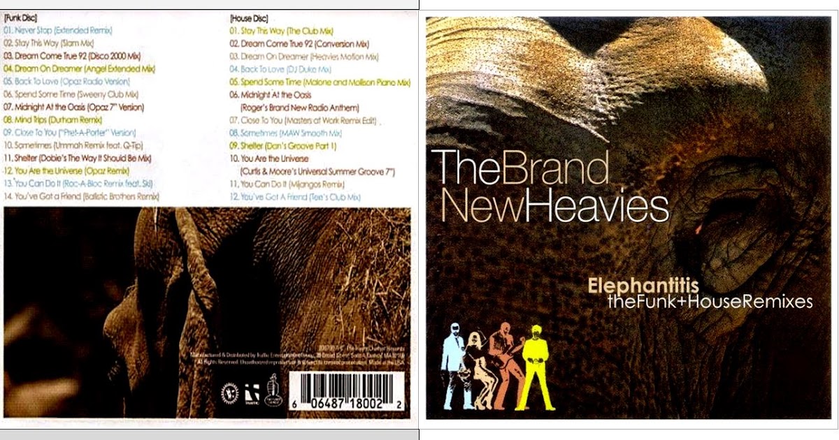 MUSICOLLECTION: THE BRAND NEW HEAVIES - Elephantitis The Funk + House Remixes - 2007