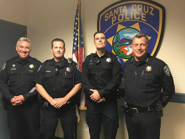 Santa Cruz Police: SCPD Officers Awarded For Putting the Brakes on Car ...