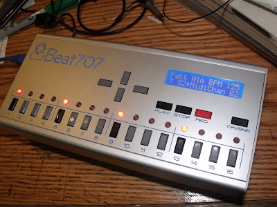 MATRIXSYNTH: Beat707 Arduino Drum Sequencer Review by Altitude