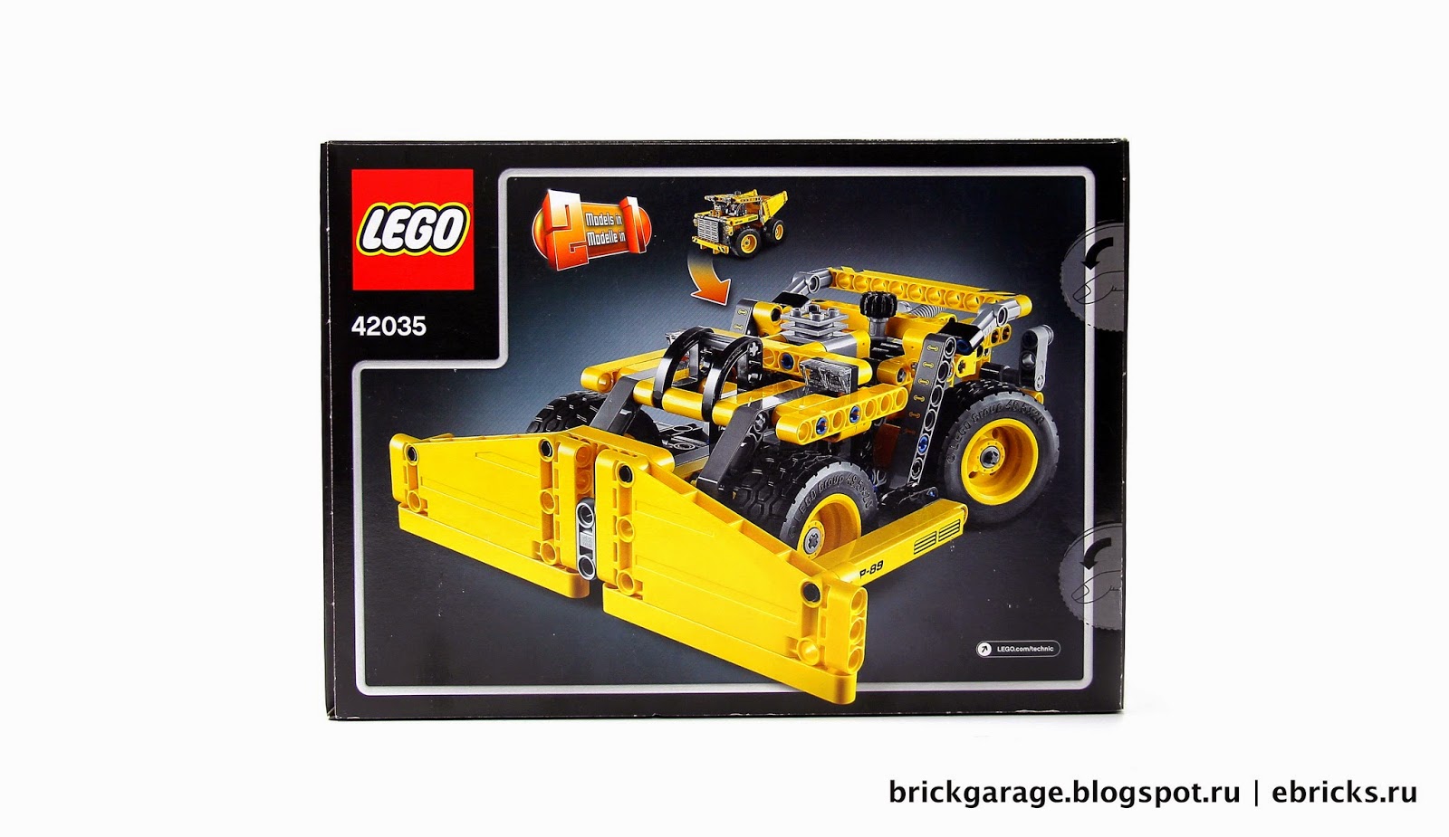 Первый Лего Техник блог: Обзор набора LEGO Technic 42035 Карьерный грузовик