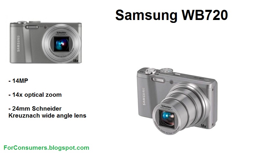 Samsung WB720 14MP compact digital camera price and review