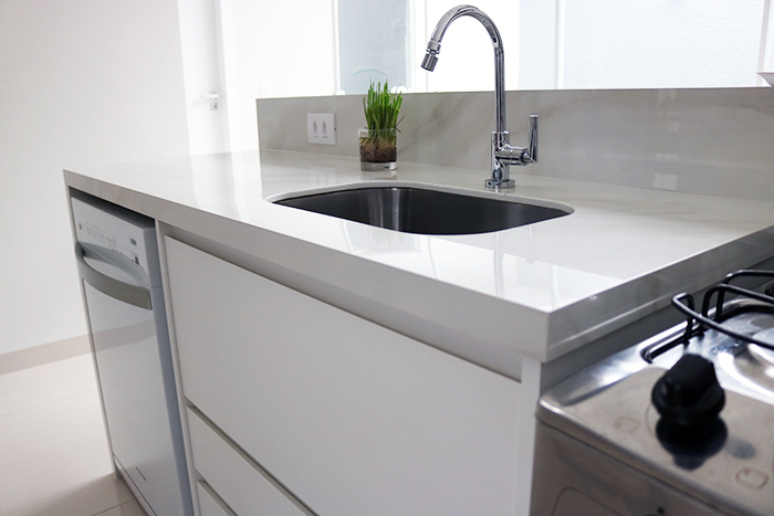 Pia da cozinha sem área molhada (borda) funciona na vida real? - BLOG ...