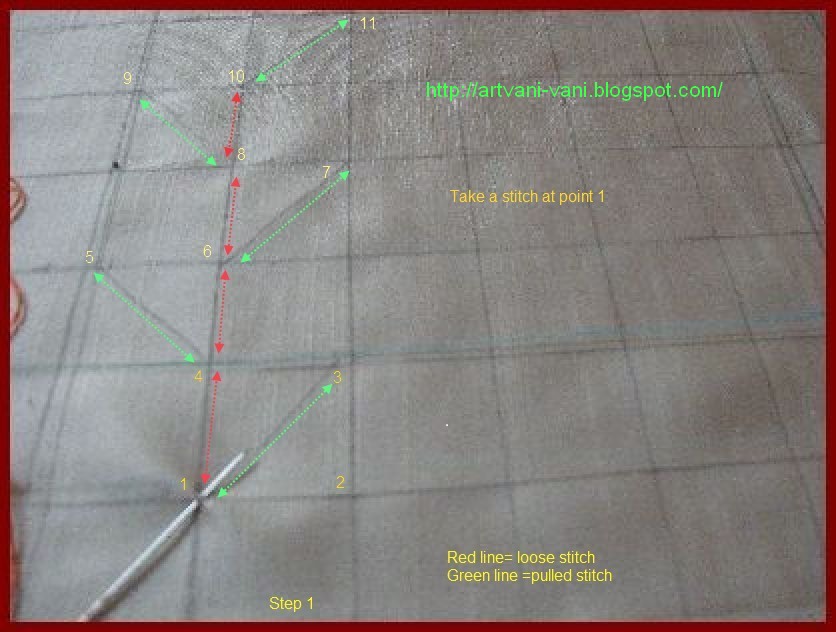 Vani's blog 2 : Canadian smocking by joining 2 points Shell design