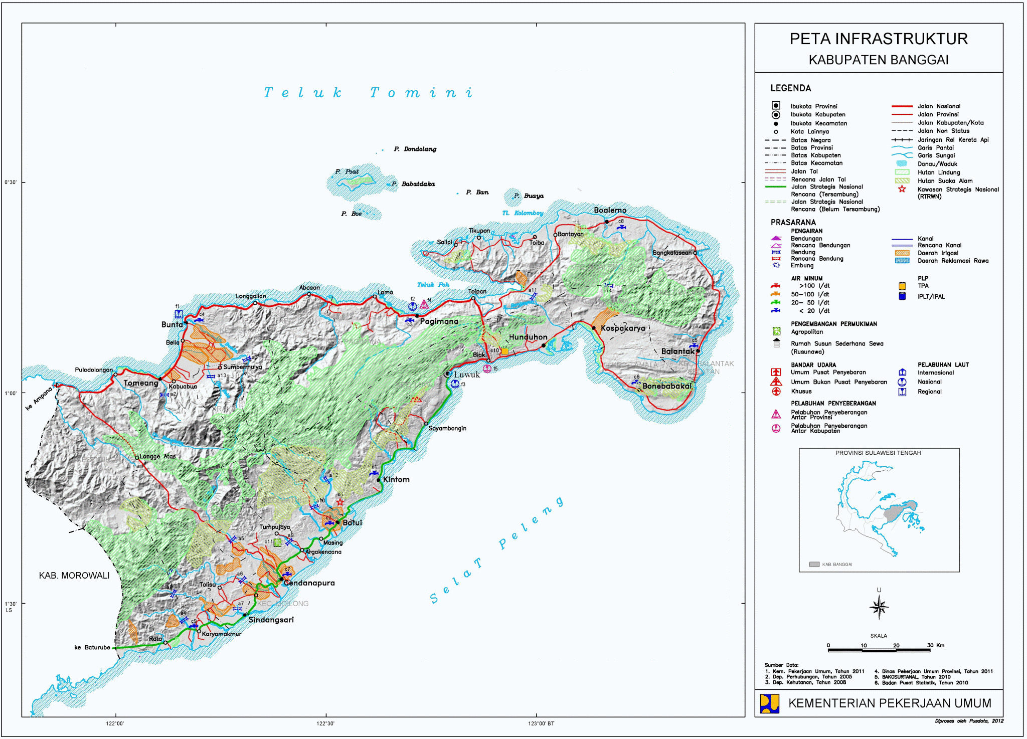Peta Kota: Peta Kabupaten Banggai