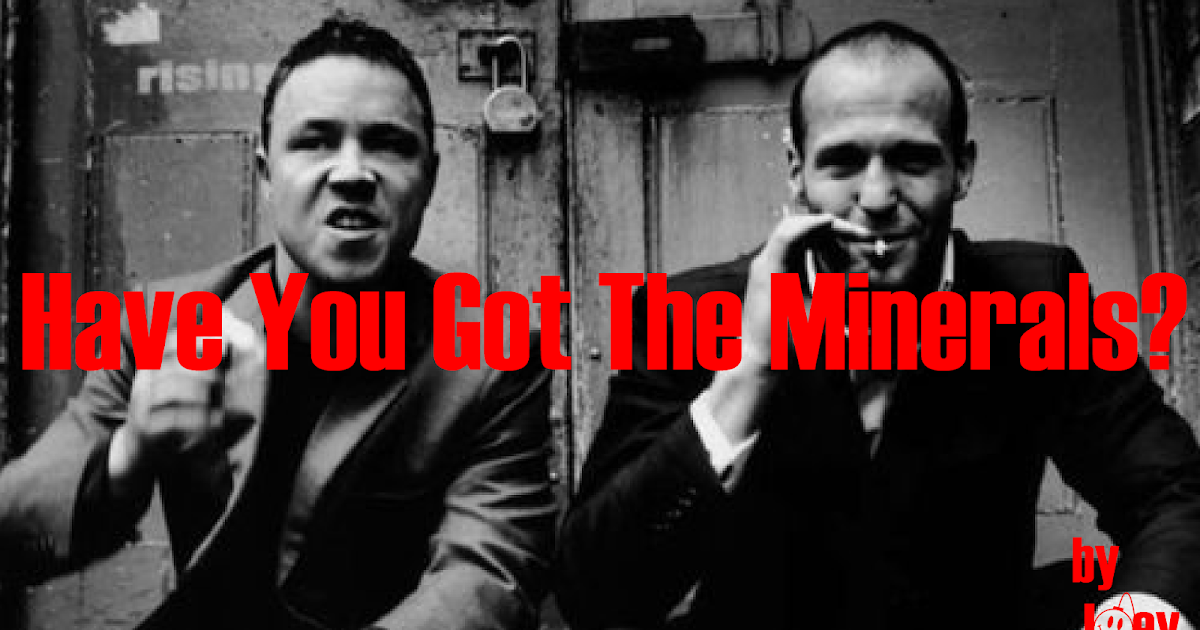 Just One Joey: Have You Got The Minerals?