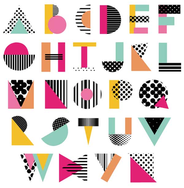 8 Desain Alfabet Tipografi Unik Untuk Inspirasi - Ngeeneet