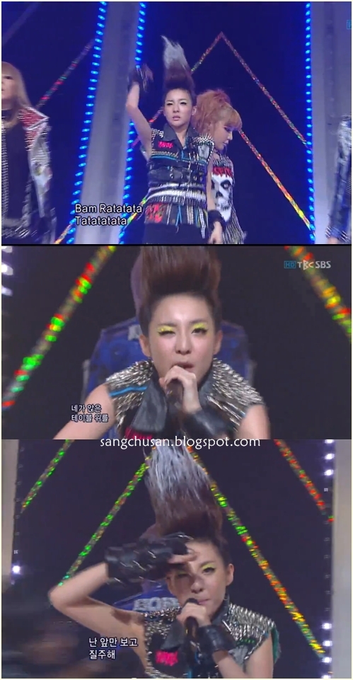 Korea Observer: Sandara Park creates buzz with anime hairstyle on 2NE1 ...