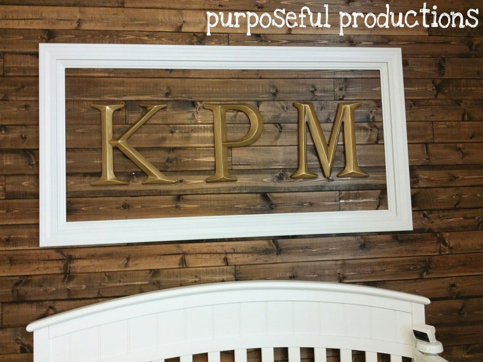 Purposeful Productions: DIY Framed Initials
