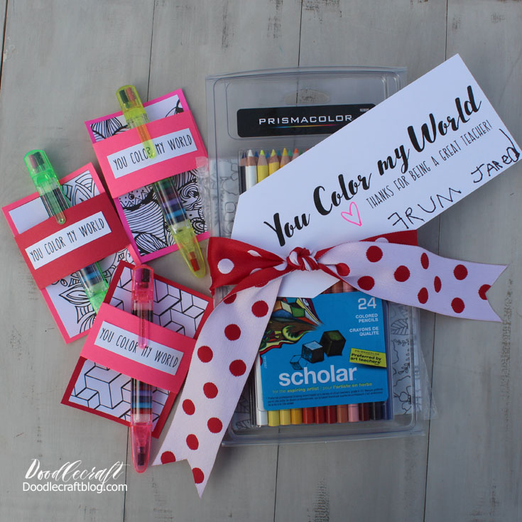 You Color My World DIY Non Candy Valentine's!