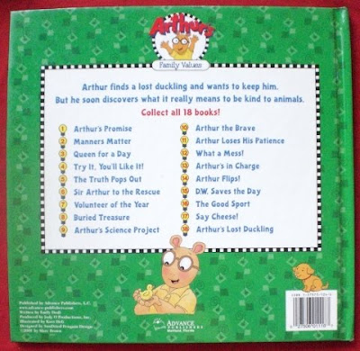 you: Arthur's Lost Duckling (Arthur's family values)