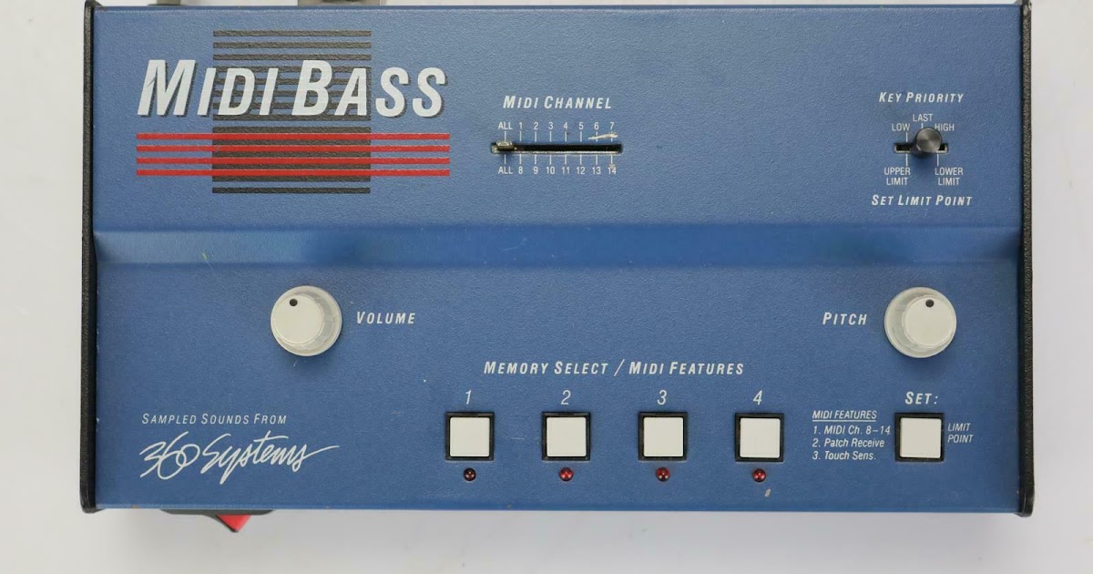 MATRIXSYNTH: 360 Systems Midi Bass Synthesizer SN 4344