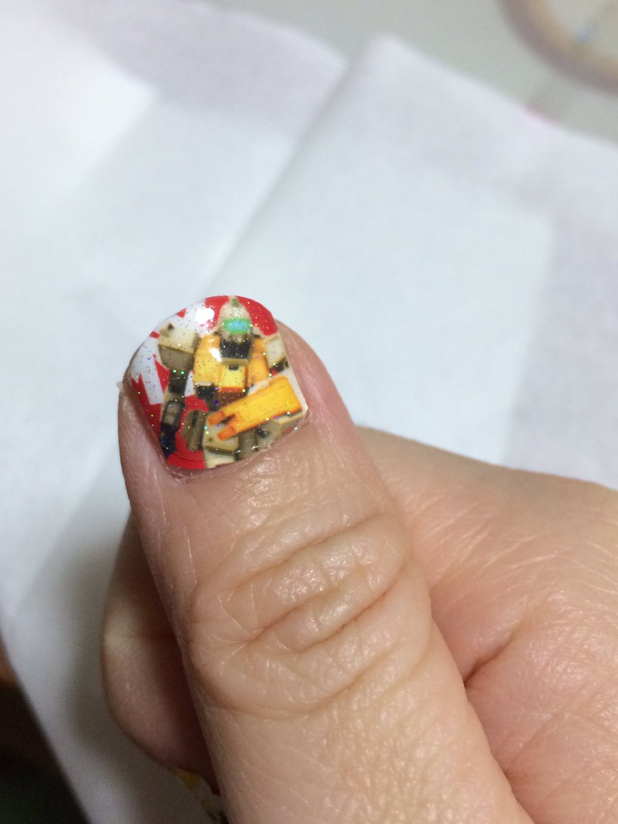 GUNDAM GUY: Mobile Suit Gundam [Kizuna no Senki] Finger Nail Stickers!