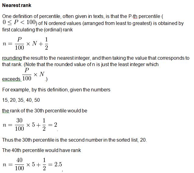 Quartiles, Deciles and Percentiles