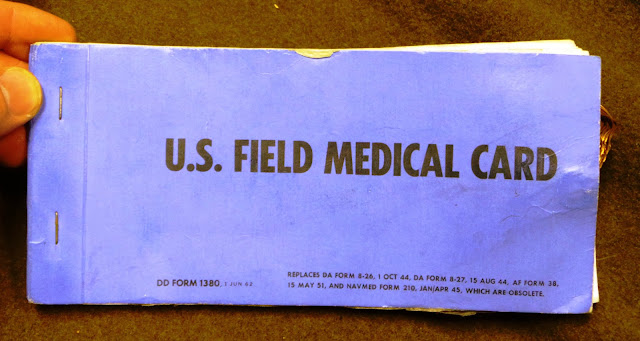 Webbingbabel: US Army / USMC Field Medical Cards