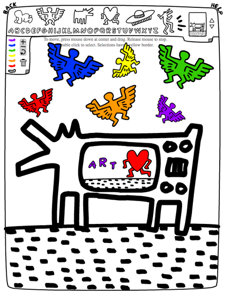 My Adventures In Positive Space: Great Art Sites for Kids— Keith Haring