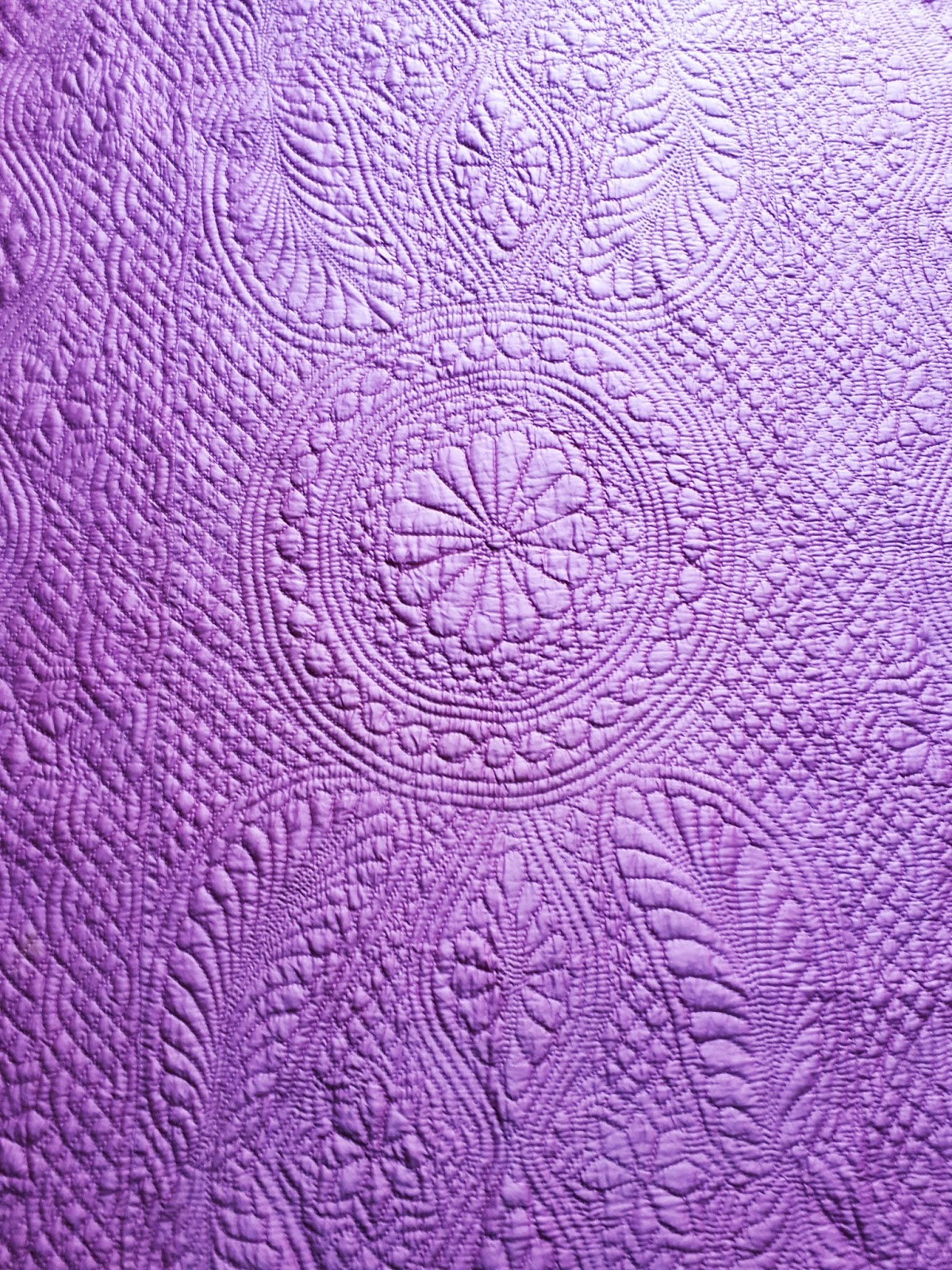 Welsh Quilts: Purple and White Durham Quilt