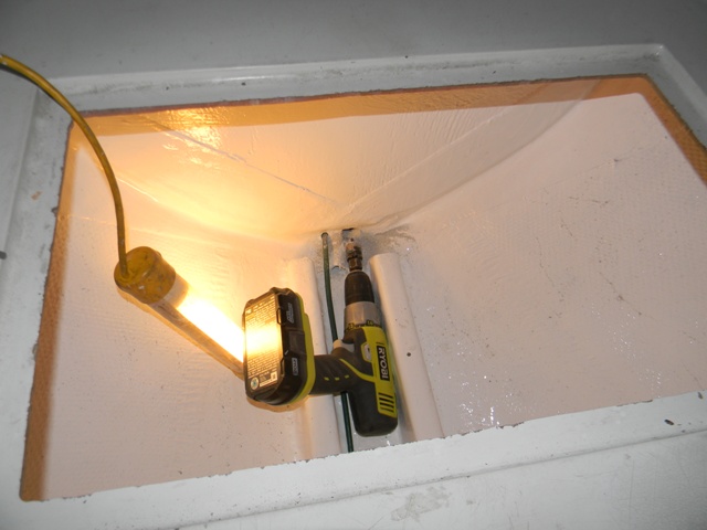 Ericson 25, Oystercatcher: Anchor, Chain Locker, and Anchor Roller ...