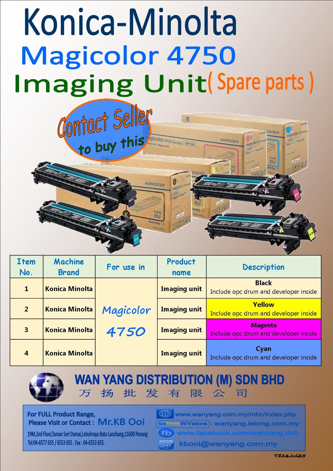 Konica-Minolta Magicolor 4750 Imaging Unit( Spare parts )