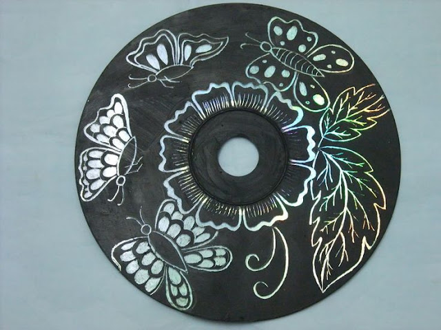 cd dvd art diy ~ art crafts projects
