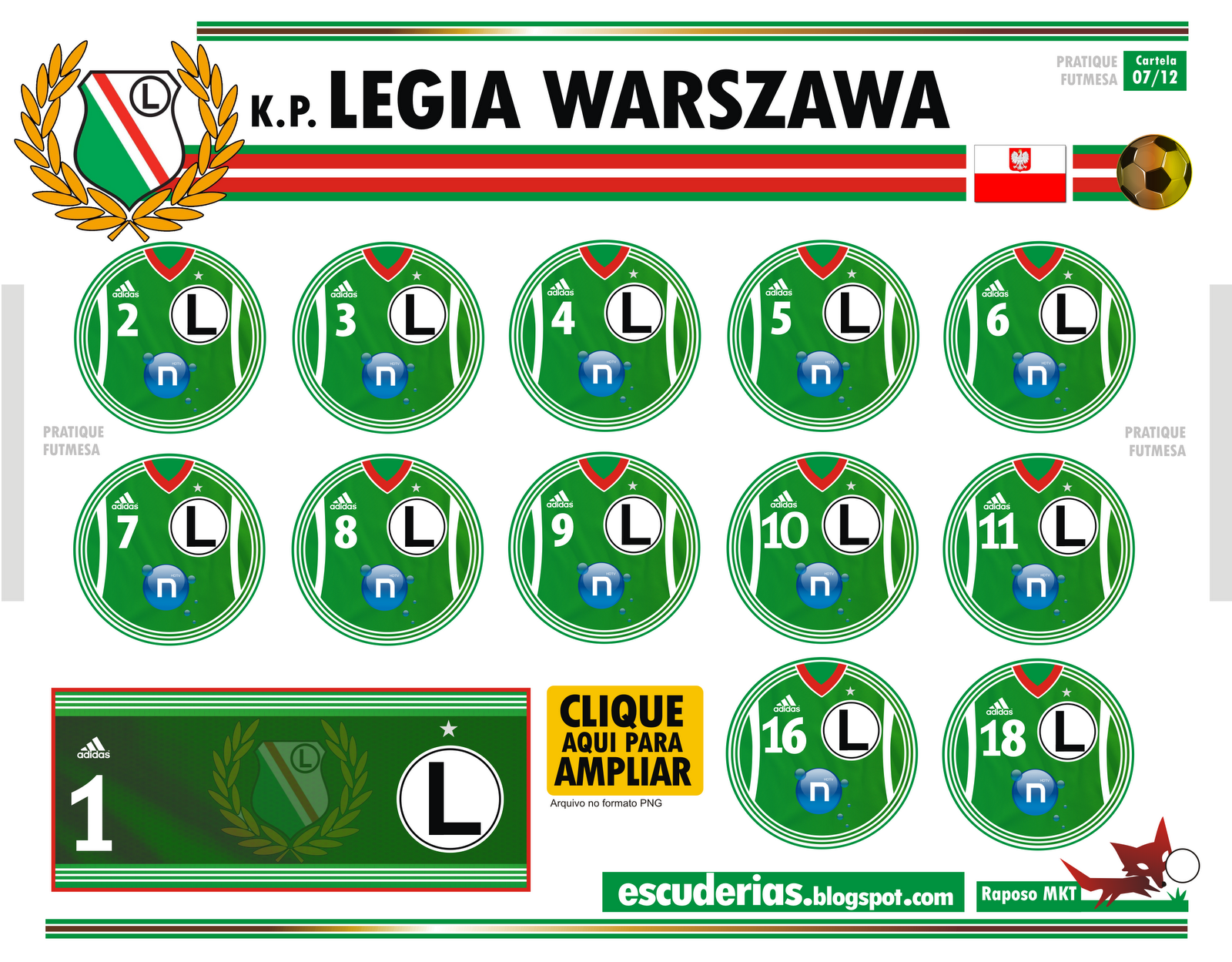 escuderias: Légia Varsóvia - Polônia