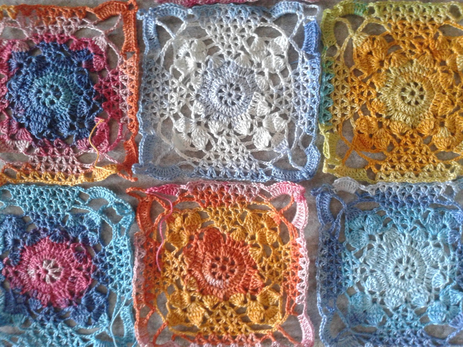 funkycrochet: New Crochet Crush - Rustic Lace Square (Crochet Motif)