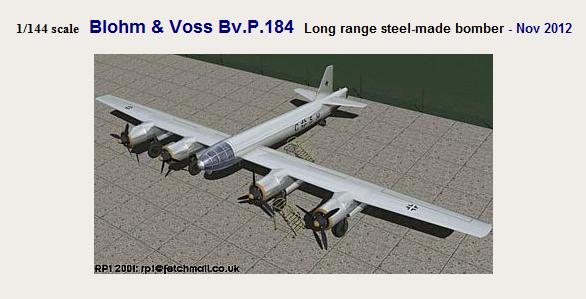 Kampfgruppe 1/144: 1/144 Blohm & Voss Bv.P.184 - Anigrand