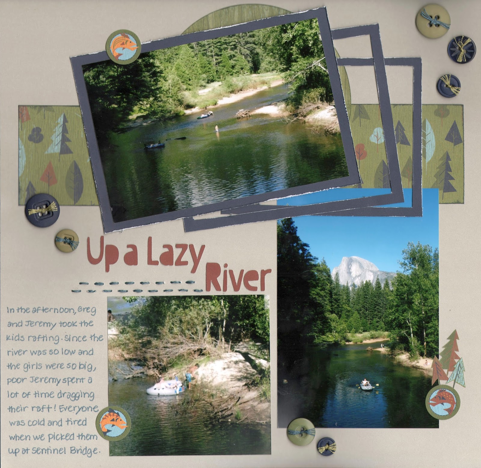 Even More Scrapping!: Up a Lazy River Layout