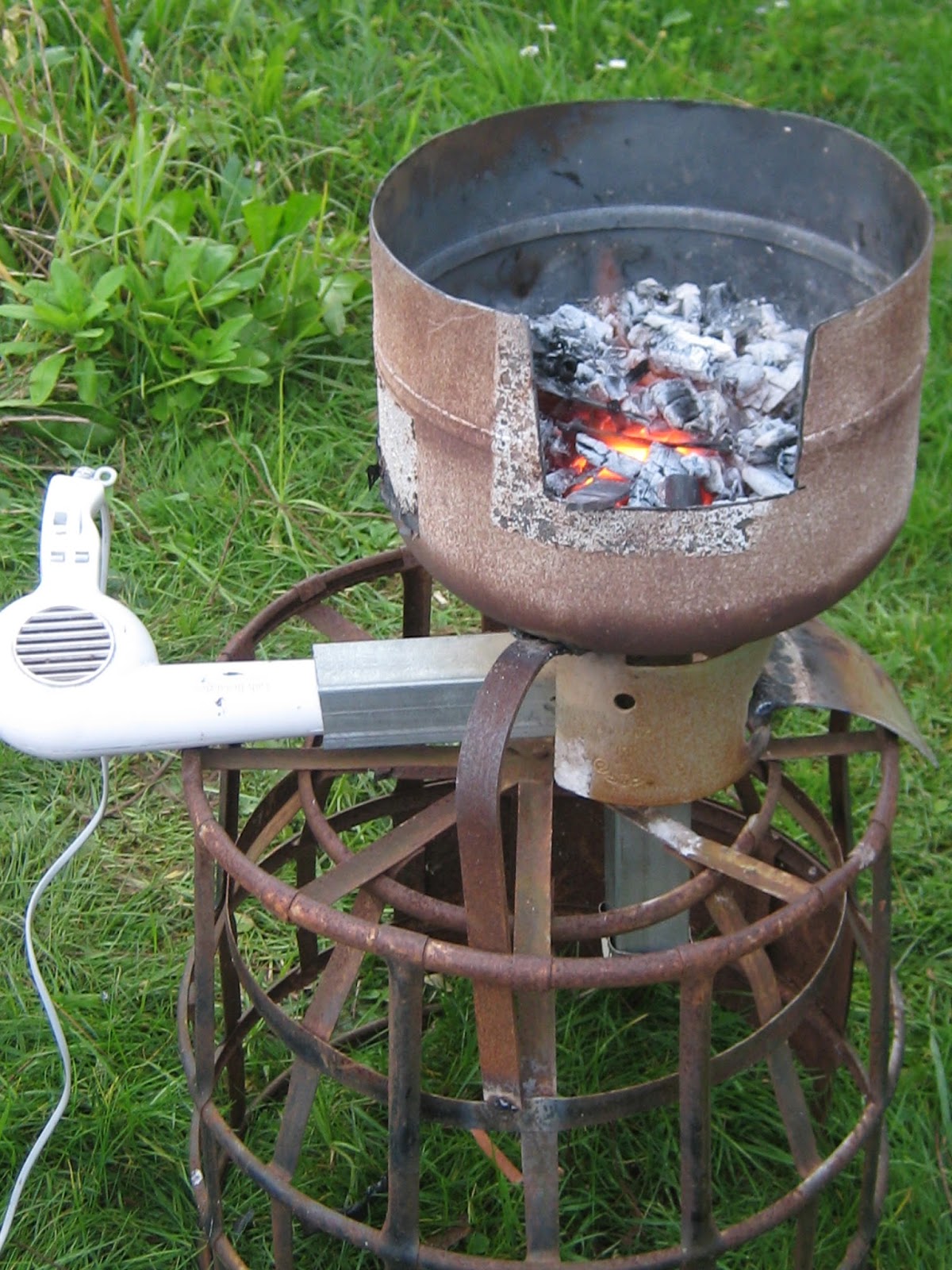 Forge build from an LPG bottle - Solid Fuel Forges - I Forge Iron