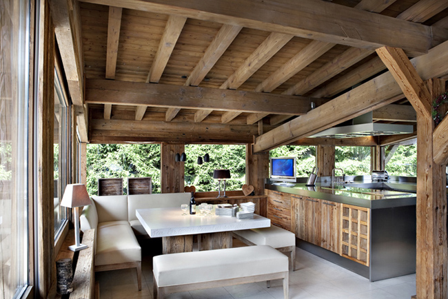 ESTILO RUSTICO: Chalet Rustico en los Alpes