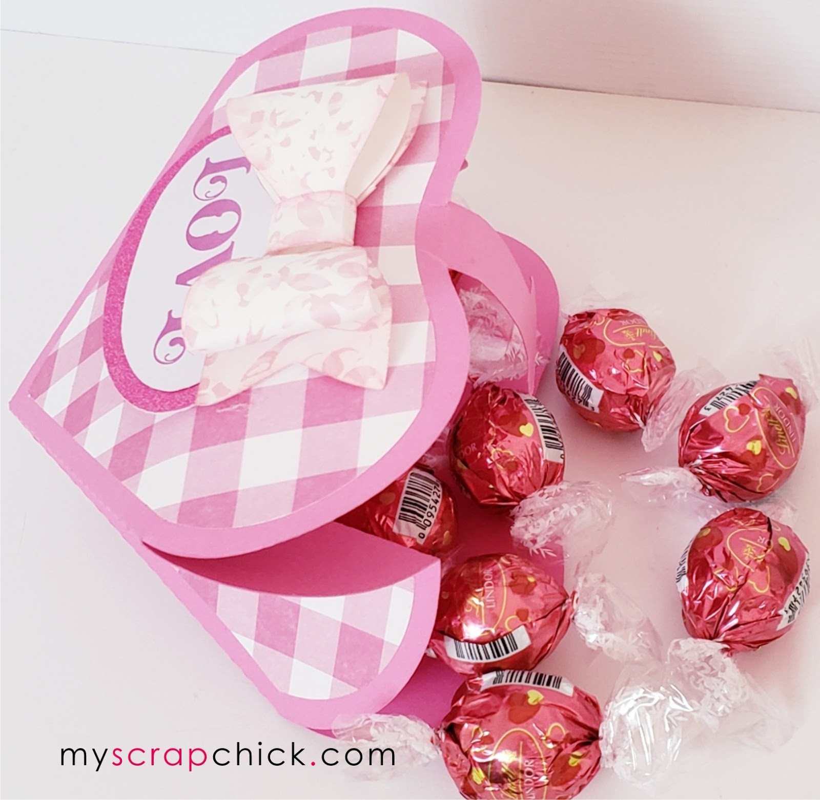 Puffy Heart Candy Gift Box - myscrapchick