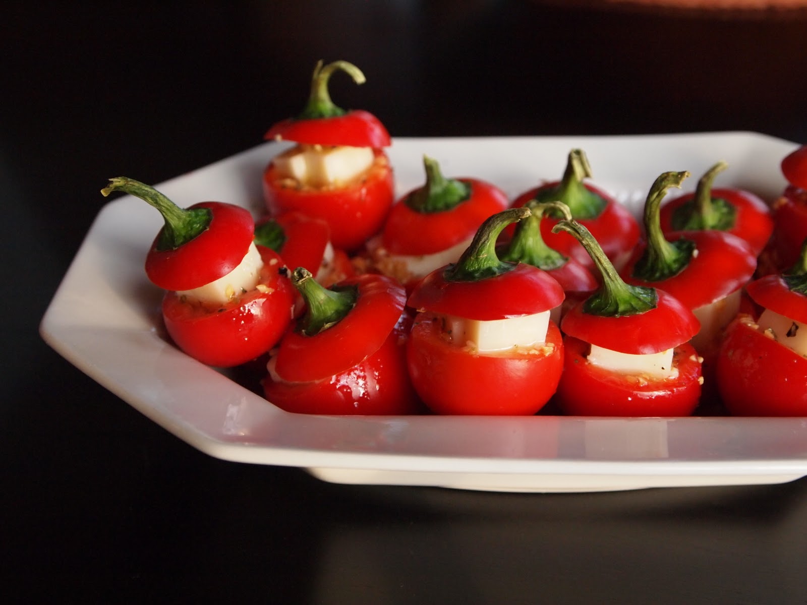 Stuffed Hot Red Cherry Peppers | SarahCupcake