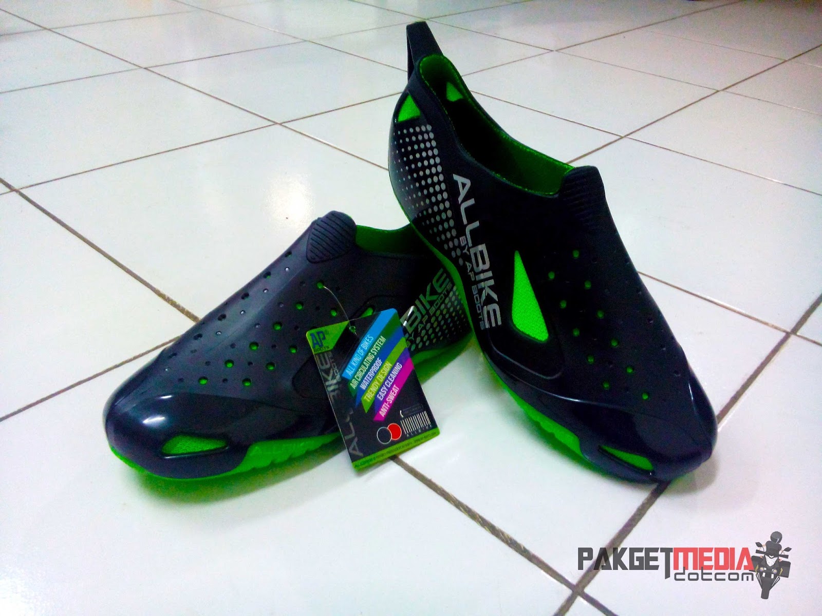 pakgetmedia: Review Sepatu Ap Boots Moto All Bike Green