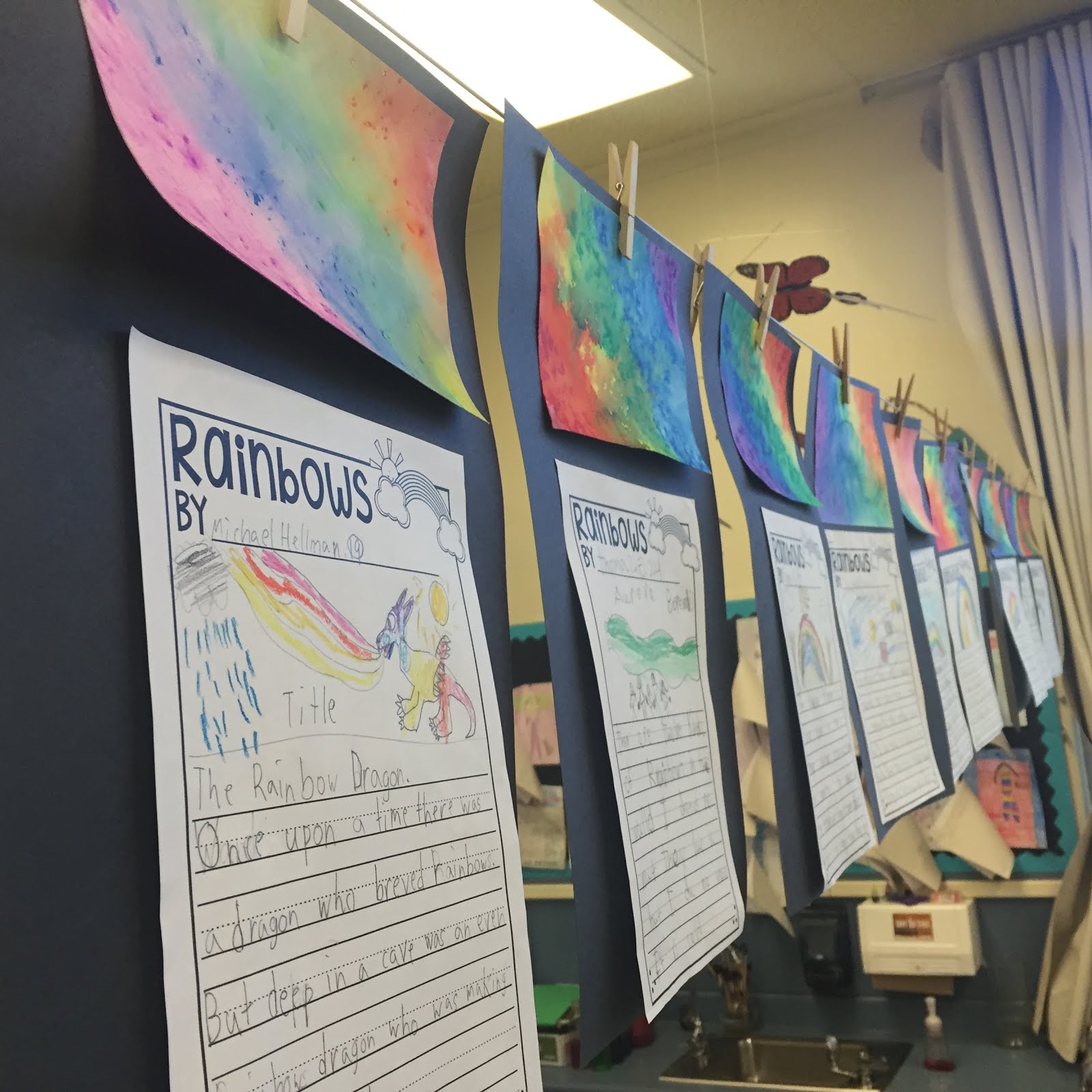 Sunshine and Crayons: Rainbow Art