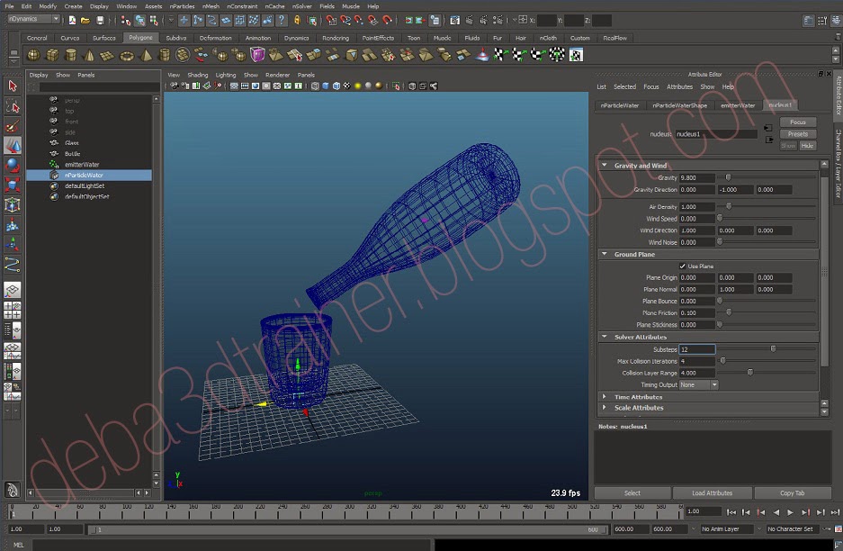 Autodesk Maya Tutorials: Water Simulation in Maya