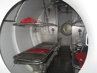 Rockwater 2 Dive Support Ship: Dive saturation chambers and diving bell