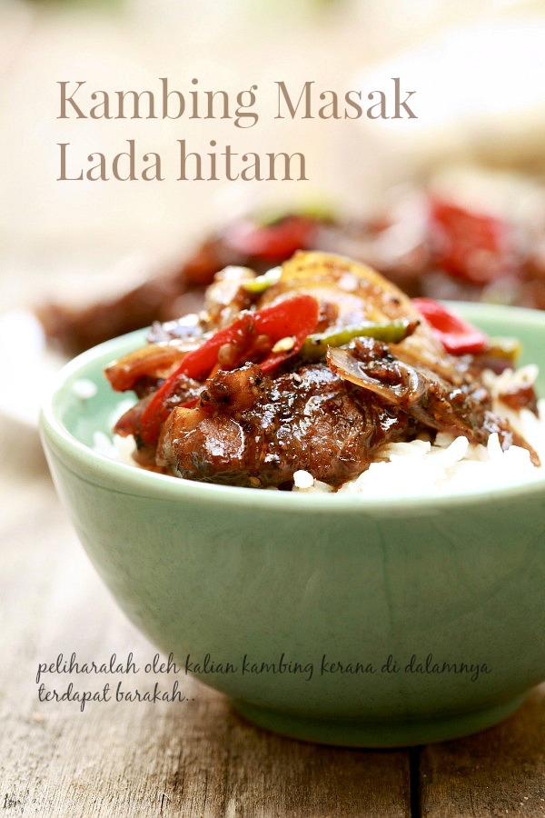 Kambing Masak Lada Hitam - masam manis