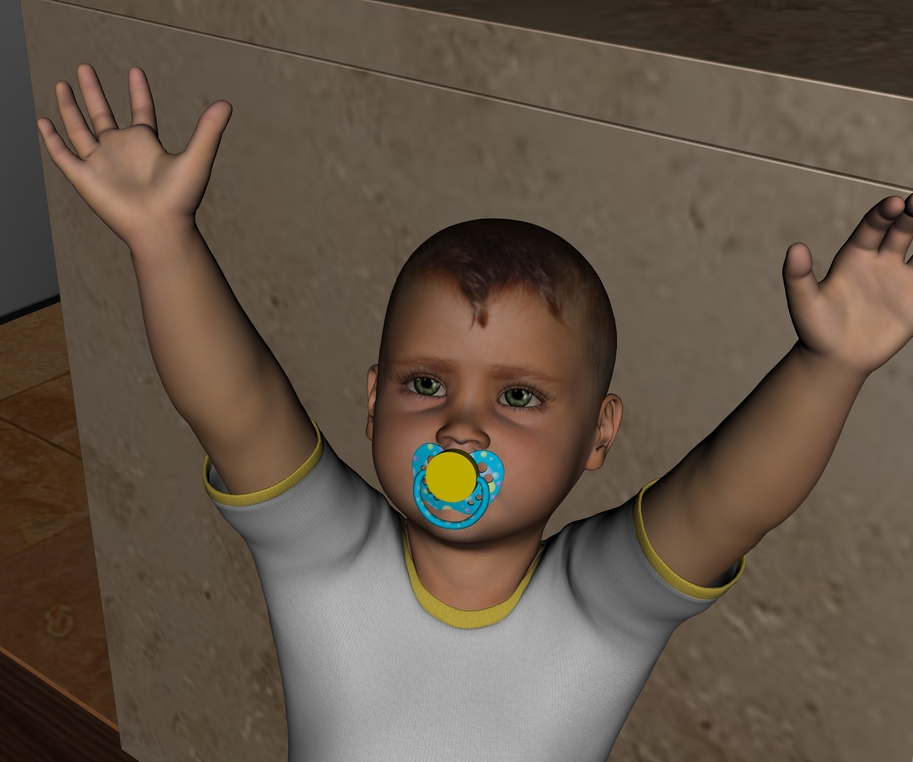 3D Breastfeeding and Spanking children