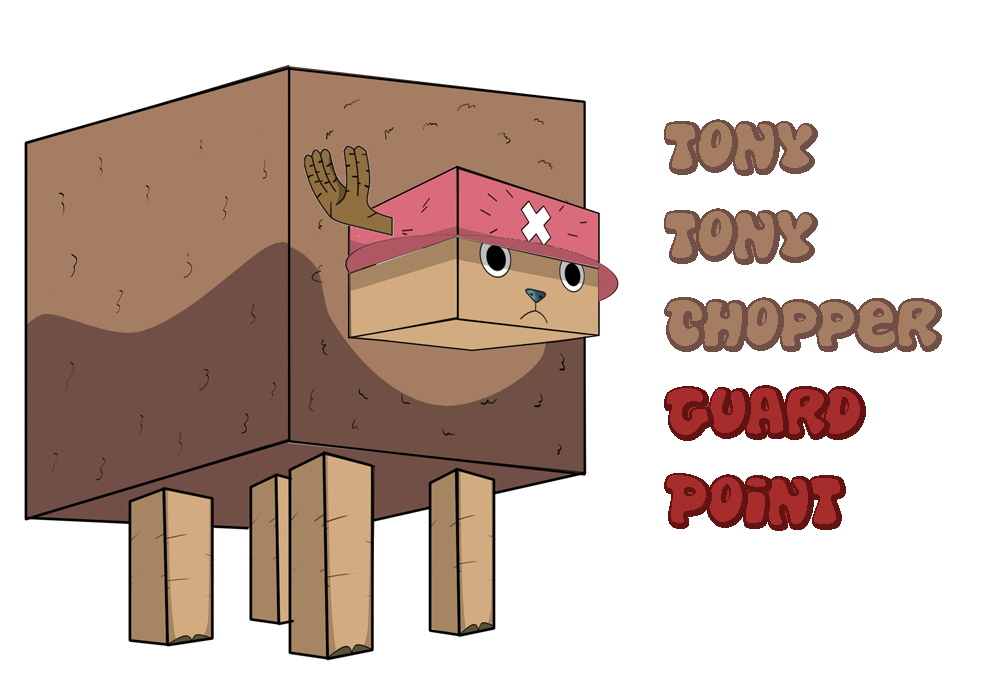 MangaPapercraft: Tony Tony Chopper Guard Point (One Piece)