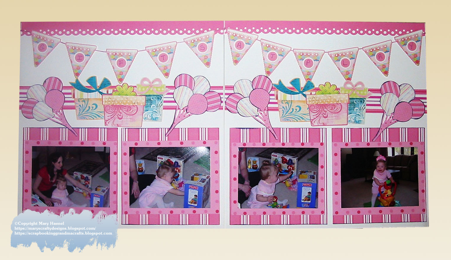 Mary's Craft Projects And Designs: Birthday Layouts