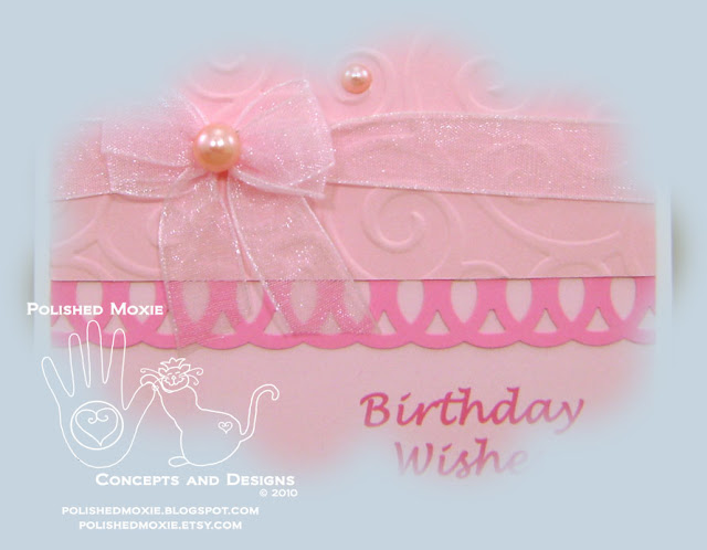 Handmade Girly Pink Birthday Card with Pearls & There's a Queen in the ...