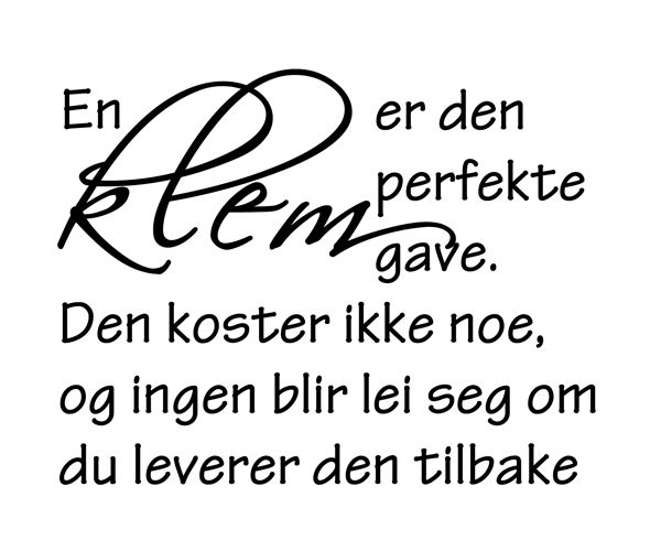 Lineshobbyverden: En klem