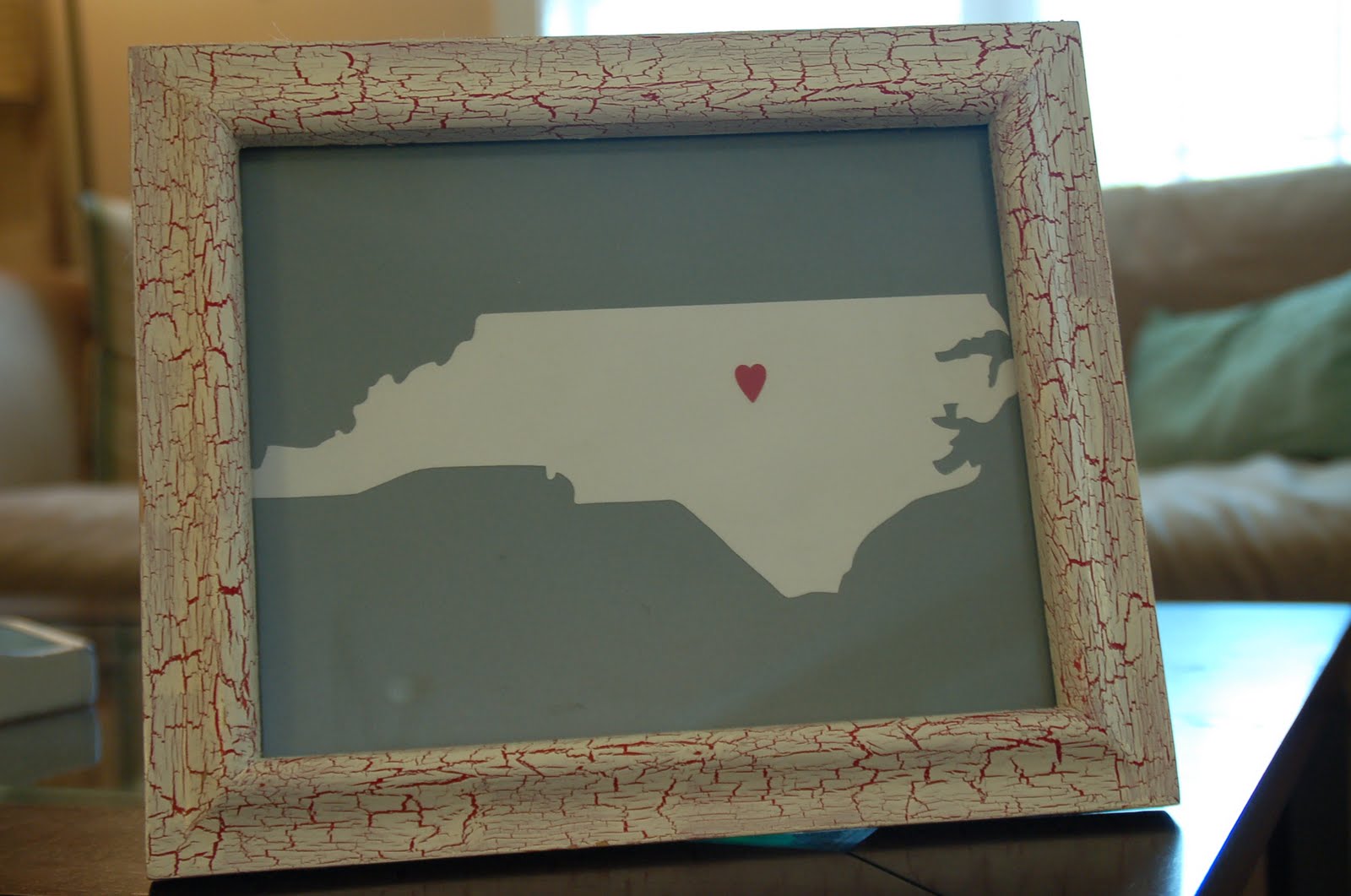 Thrifty Finds and Redesigns: Show some love to your state- DIY art