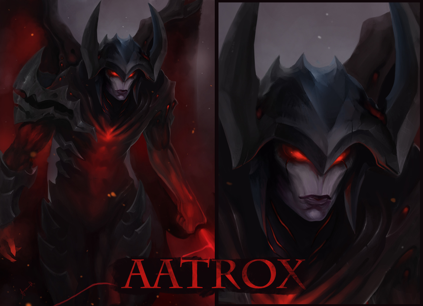 Hình nền liên minh champion aatrox - quỷ kiếm darkin - Góc hình ảnh