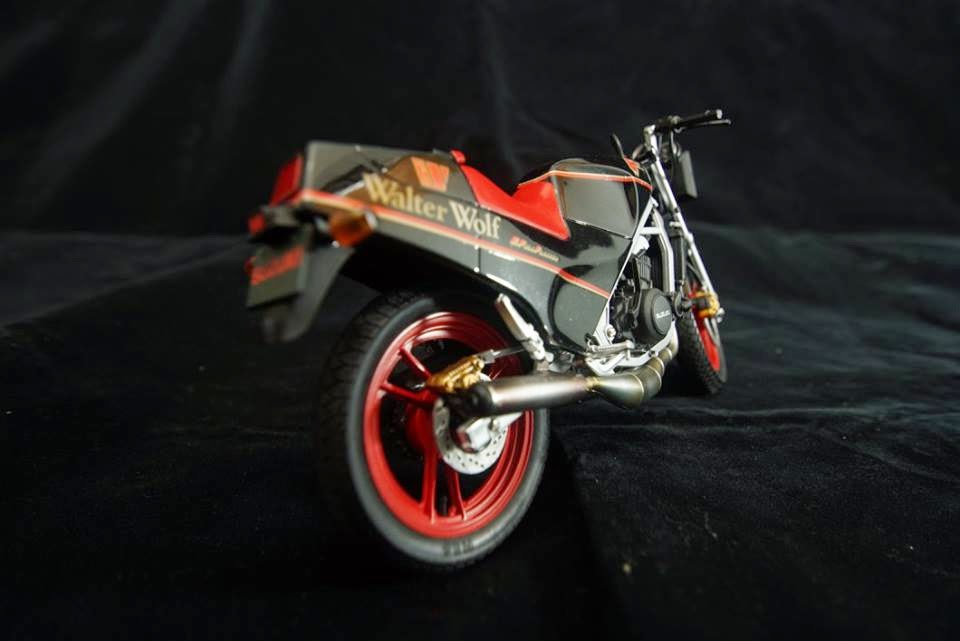 Only One Hobby: 專業 模型電單車 雙星 TAMIYA SUZUKI 1比12 RG 250 walter wolf special version 完成