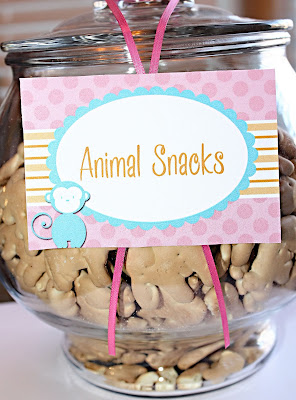 Scrumptious Swirls: 1st Birthday Animal Cracker Milestone Birthday