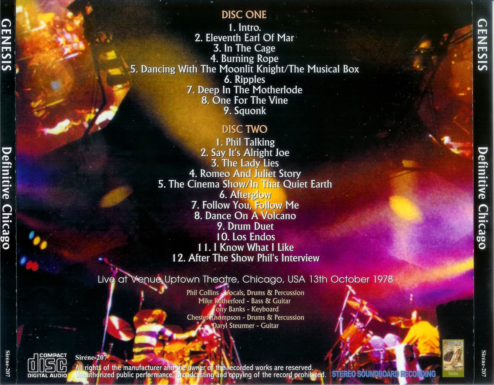 ThinkFloyd61: Genesis - Definitive Chicago (1978) Siréne-207